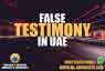 The sanction false testimony oath in United Arab Emirates law